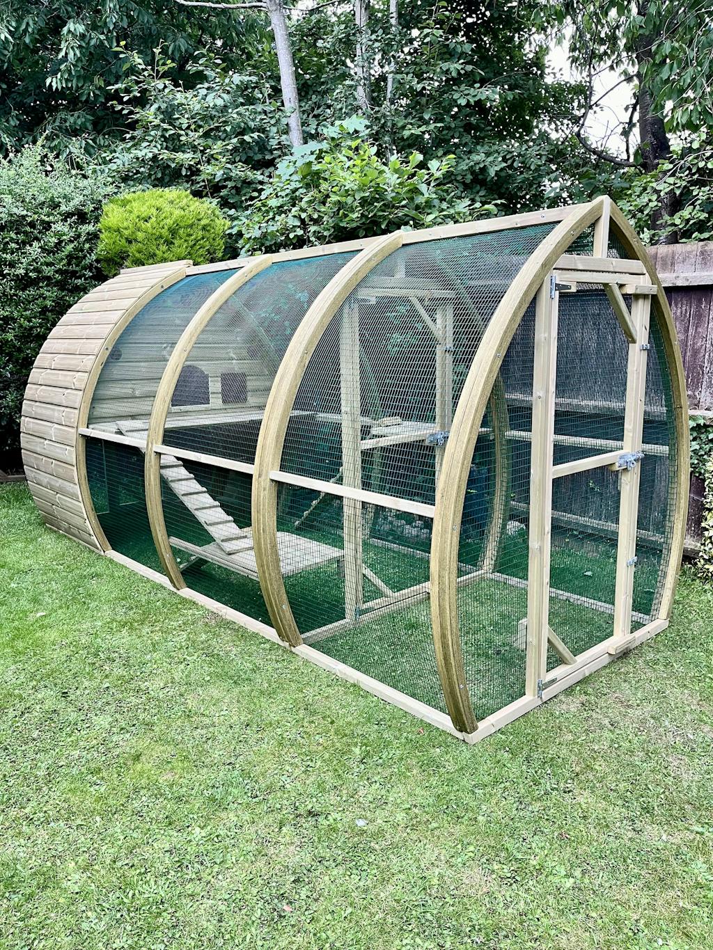 Arched Cat House and Run | Luxury Cat Houses made in UK