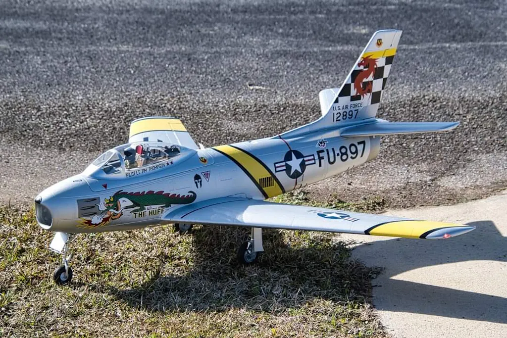 F-86 Sabre EDF Jet 80mm | PNP RC Airplane for Aerial Thrills – FMS Model