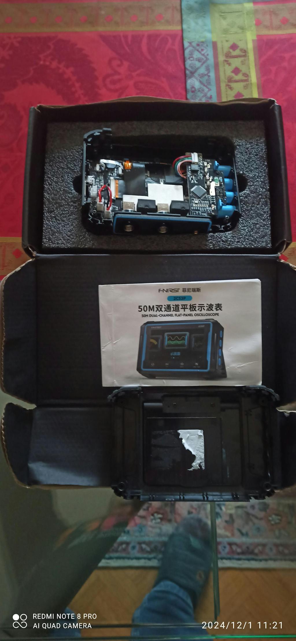 FNIRSI 2C53P 3-in-1 Dual Channel Tablet Oscilloscope + Multimeter ...