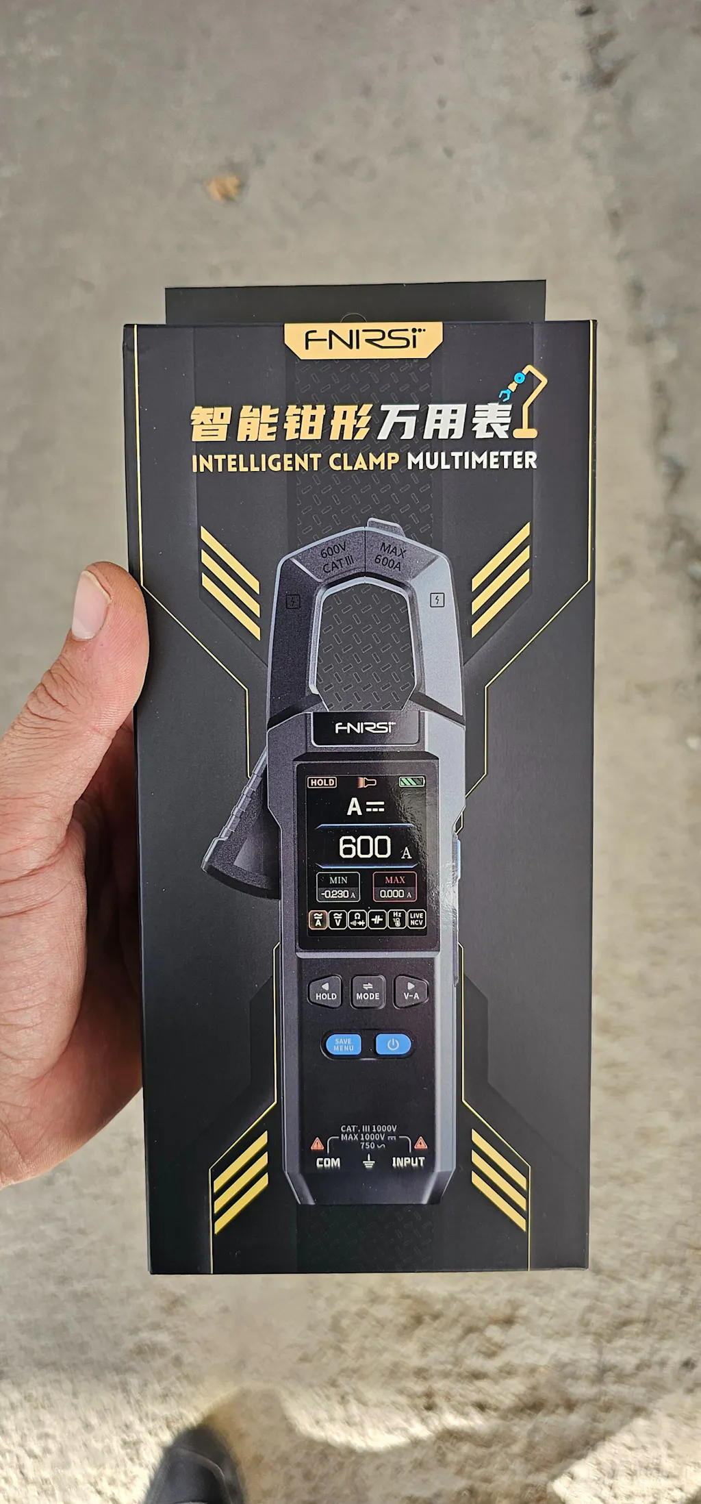 FNIRSI® DMC-100 DC AC Current Voltage Clamp Meter Digital Multimeter