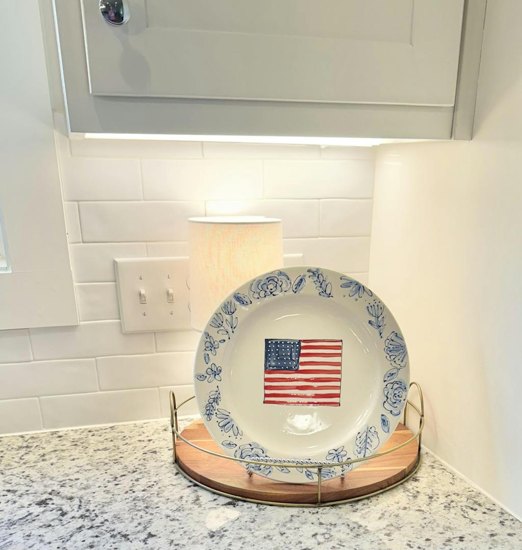 American Flag Round Rim Platter – For Pete's Sake Pottery