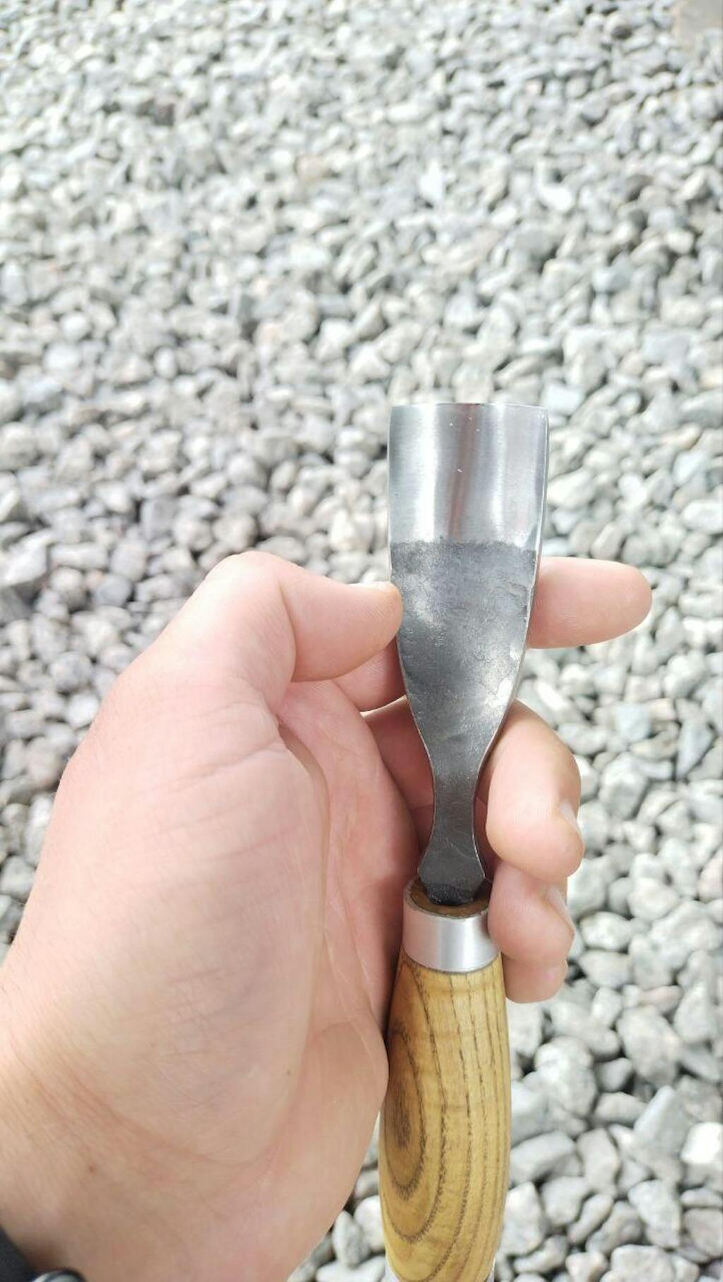 Hand-Forged Long Bent (Curved) Gouge, 10 - 45 mm (0.4 - 1.8 inches ...