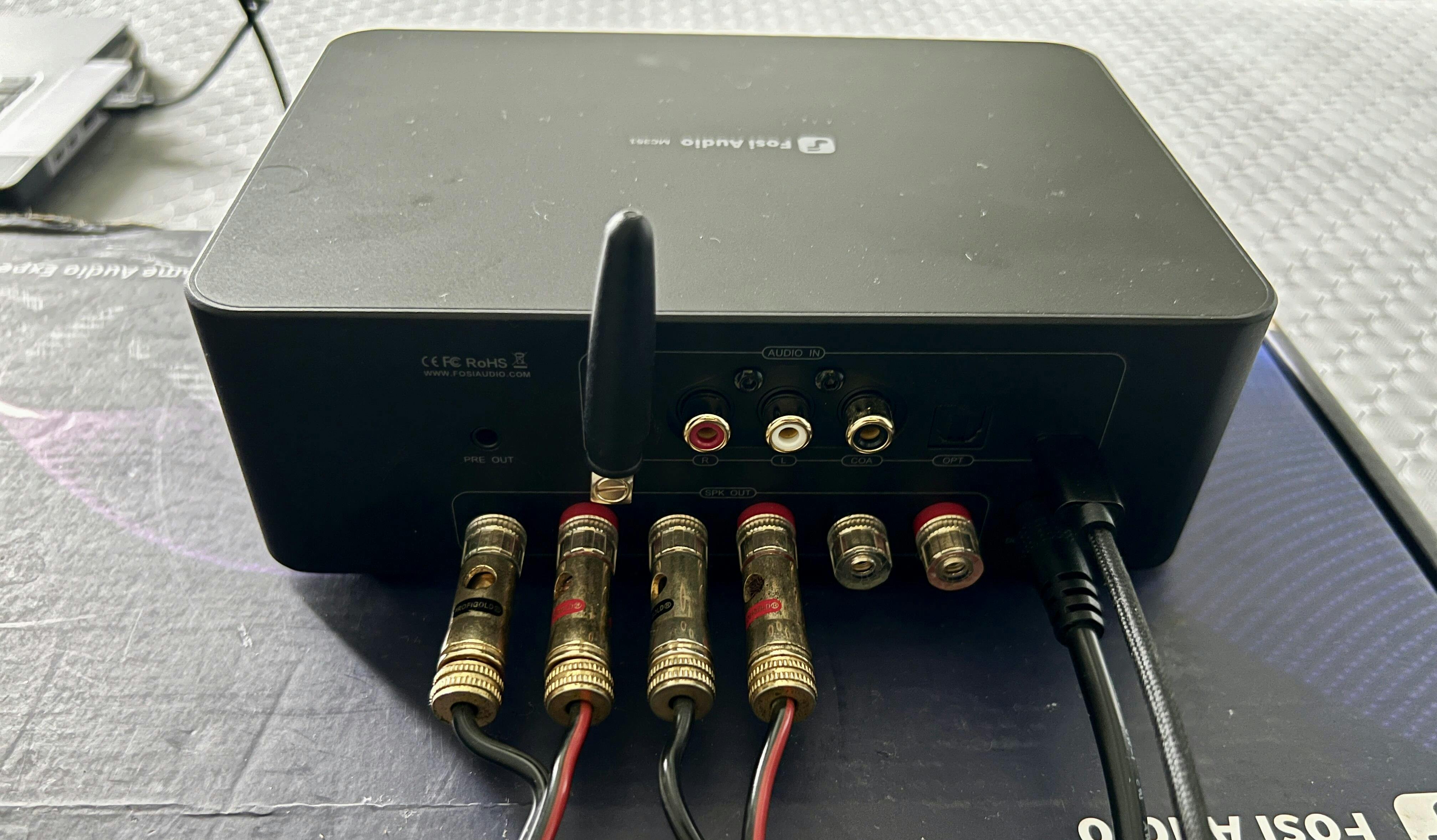 Fosi Audio MC351 2.1 Channel Integrated Amplifier with DAC, VU Meter a