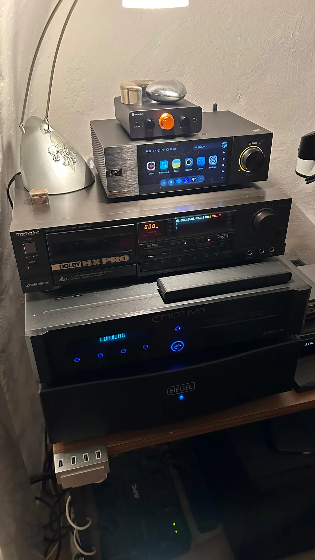 Fosi Audio P4 Mini Preamp with 3 RCA Inputs and Bass & Treble Control