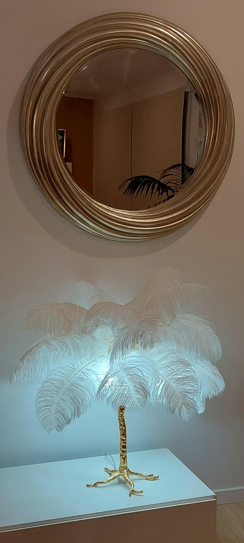 Lucas Palm Tree Table Lamp: Ostrich Feathers Tree Shaped Lamp ...