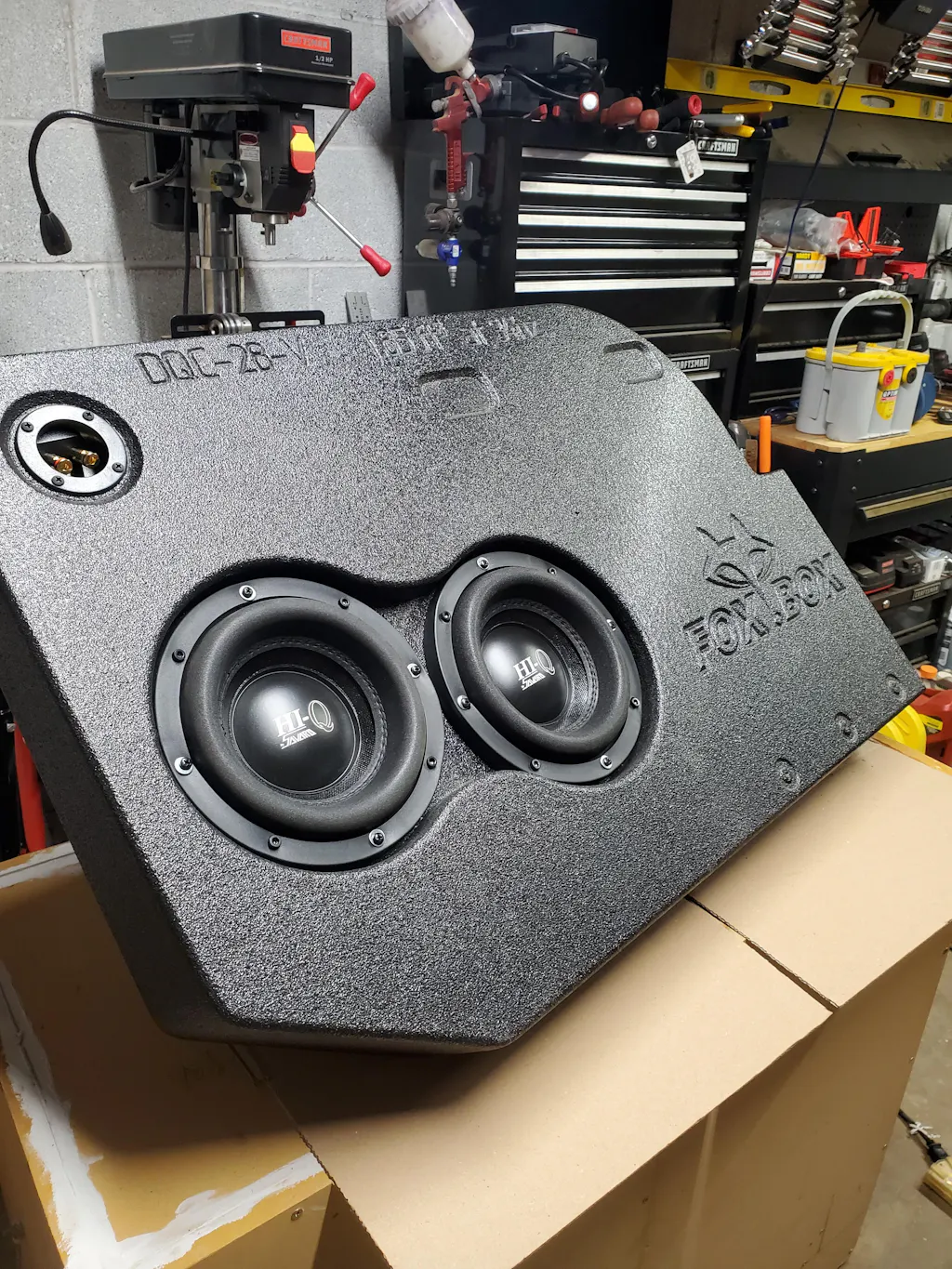 DODGE RAM QUAD & CREW CAB 2-8" VENTED SUB BOX – FOX ACOUSTICS