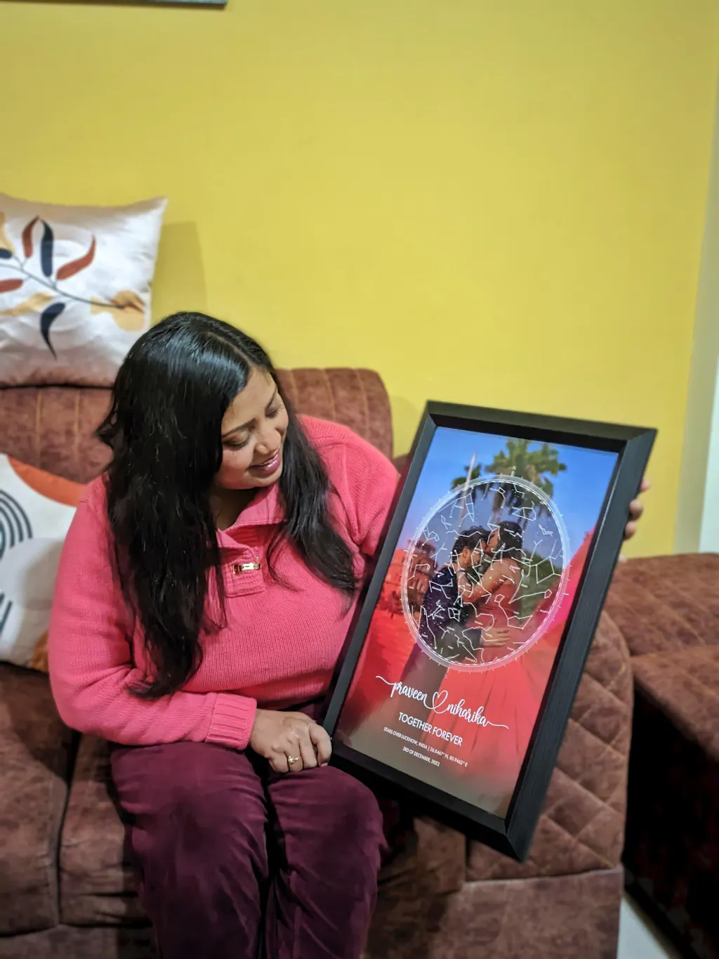 Gift Personalized Star Map & Night Sky India | Framedstars