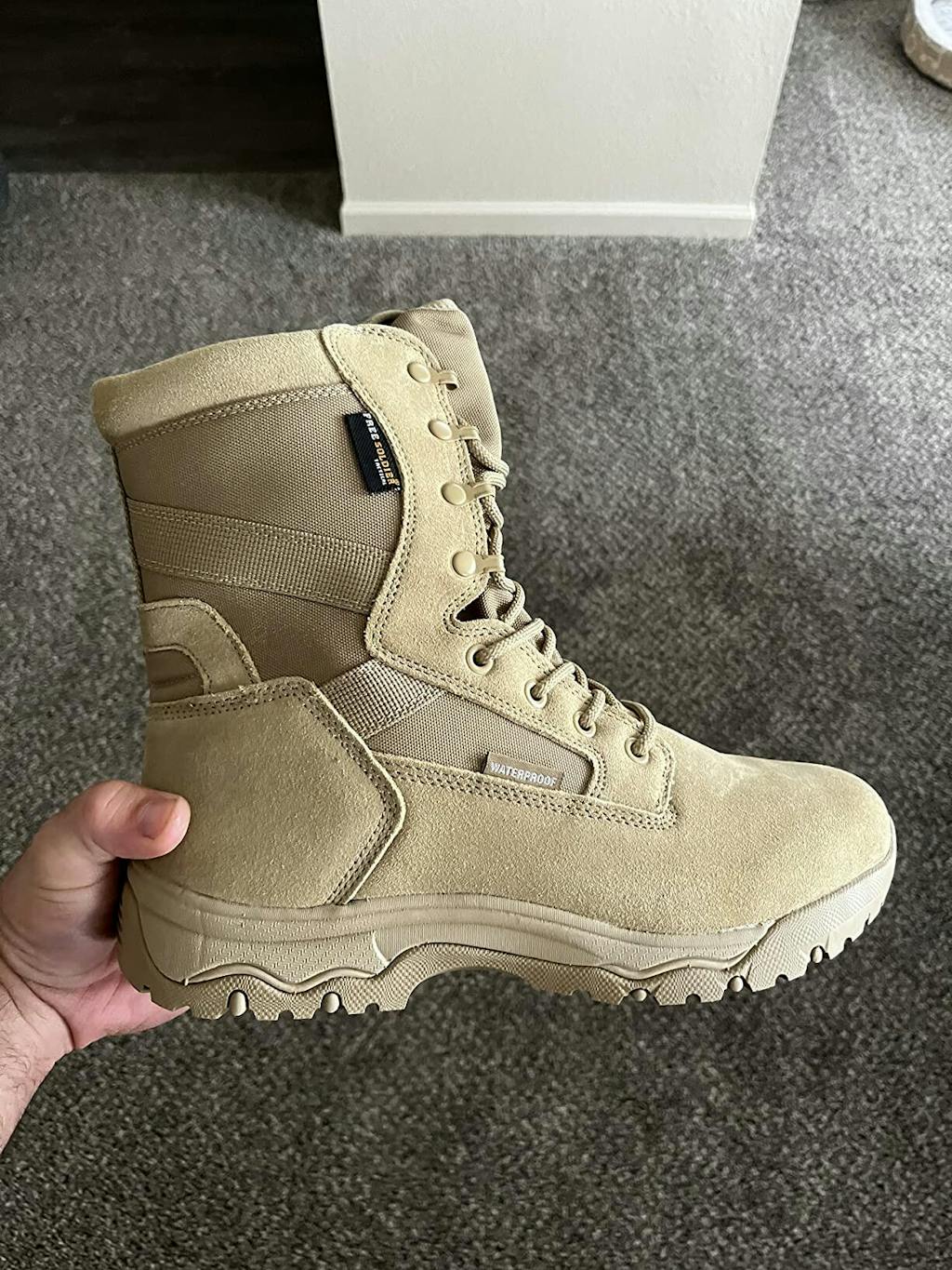 FREESOLDIER Men's Tactical Combat Boots | Durable & Lightweight ...