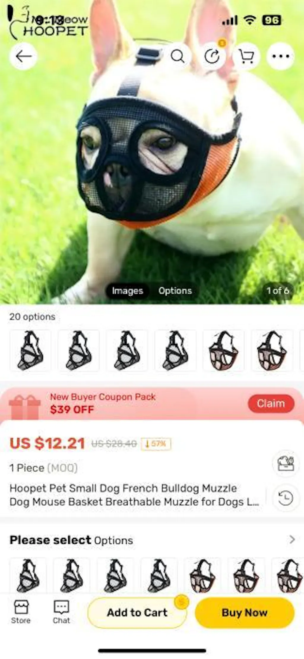 Breathable French Bulldog Muzzle (WS84) – frenchie Shop