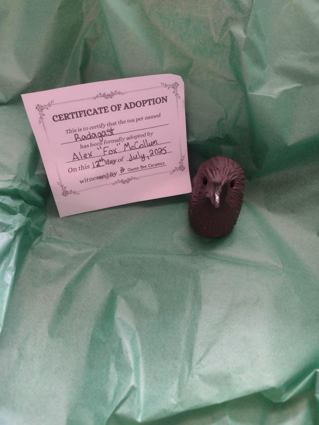 Crow Tea Pet – Friday Afternoon