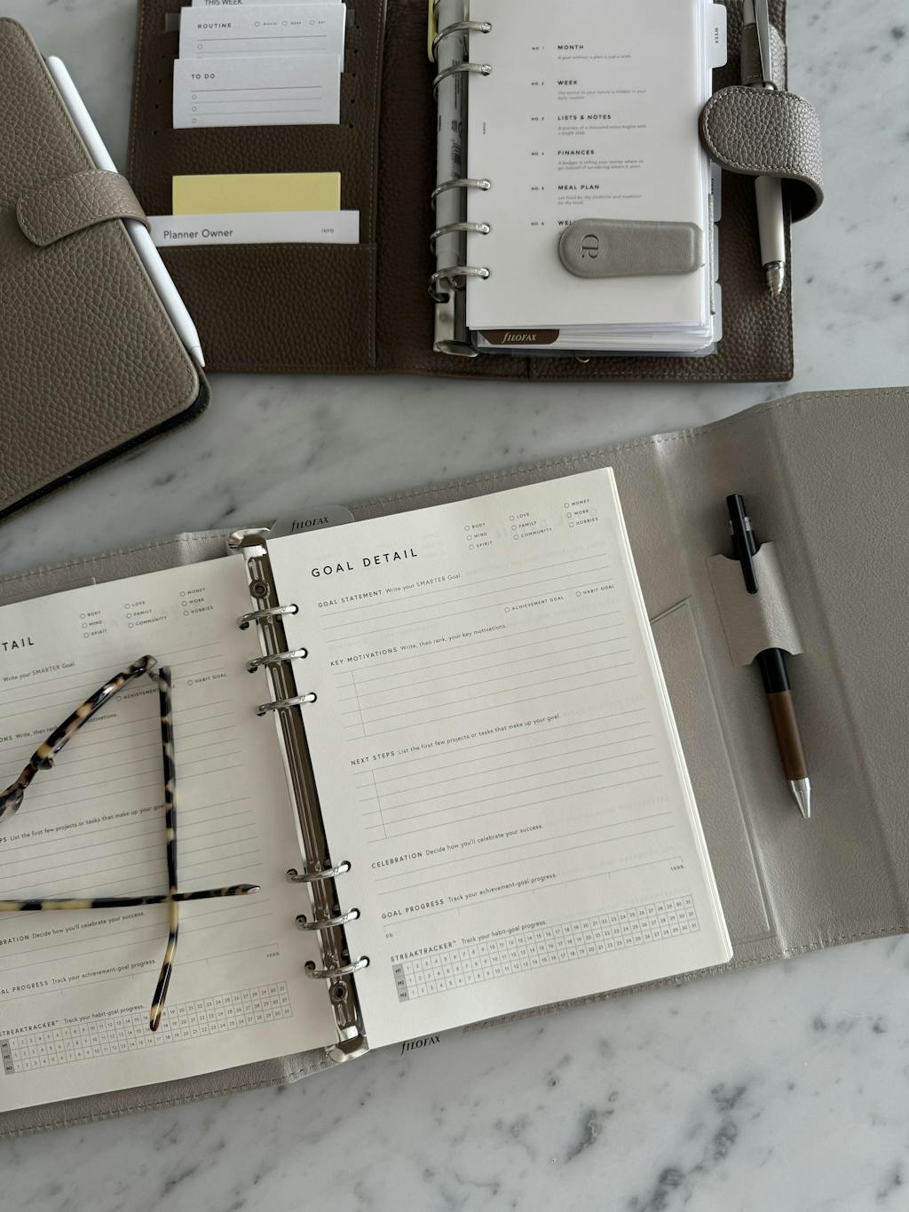 Loose Leaf Vegan Leather Binder – Full Focus