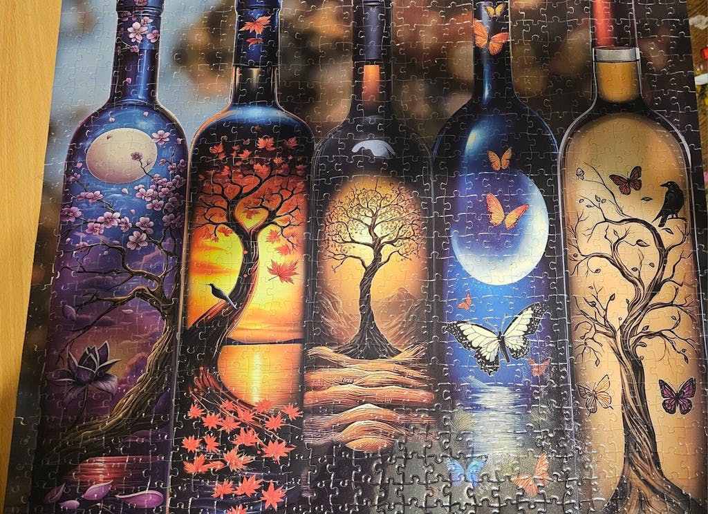 Blooming Bookshelf Jigsaw Puzzles 1000 Pieces – Fun-Puzzle