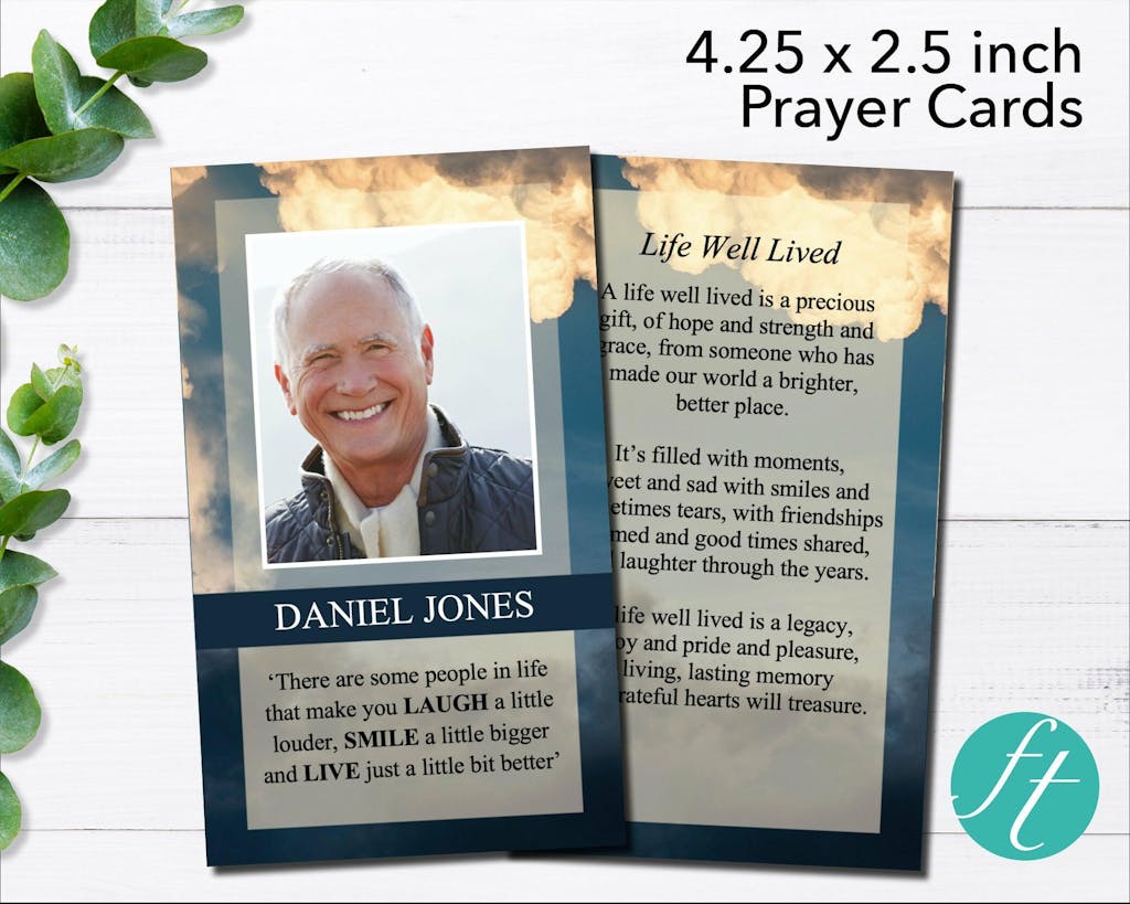 Sky Funeral Prayer Card 4 25 X 2 5 Inches N Funeral Templates sky-funeral-prayer-card-4-25-x-2-5-inches-n-funeral-templates