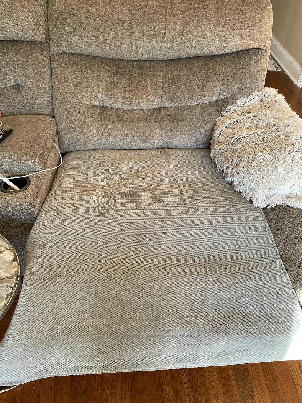 Herringbone Chenille Fabric Furniture Protector Couch Cover - FunnyFuzzy