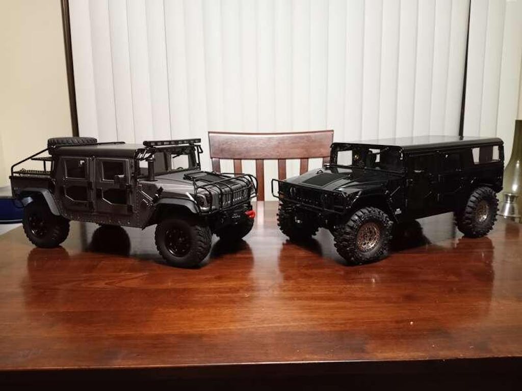 HG P415A 4WD U.S.4X4 Hummer H1 Military Truck 1/10 RC Car Metal Simula