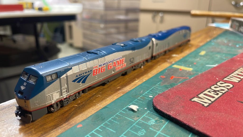 N Scale Amtrak Phase V P42 Big Game Train Locomotives Decal Set ...