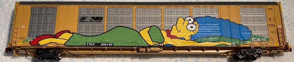 Killer Marge TTGX 698143 Multi-Max Autorack Railroad Graffiti Decal Set ...