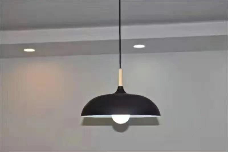 Minimalist Wood Plate Pendant Light – GabyBerg Design