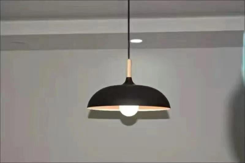 Minimalist Wood Plate Pendant Light – GabyBerg Design