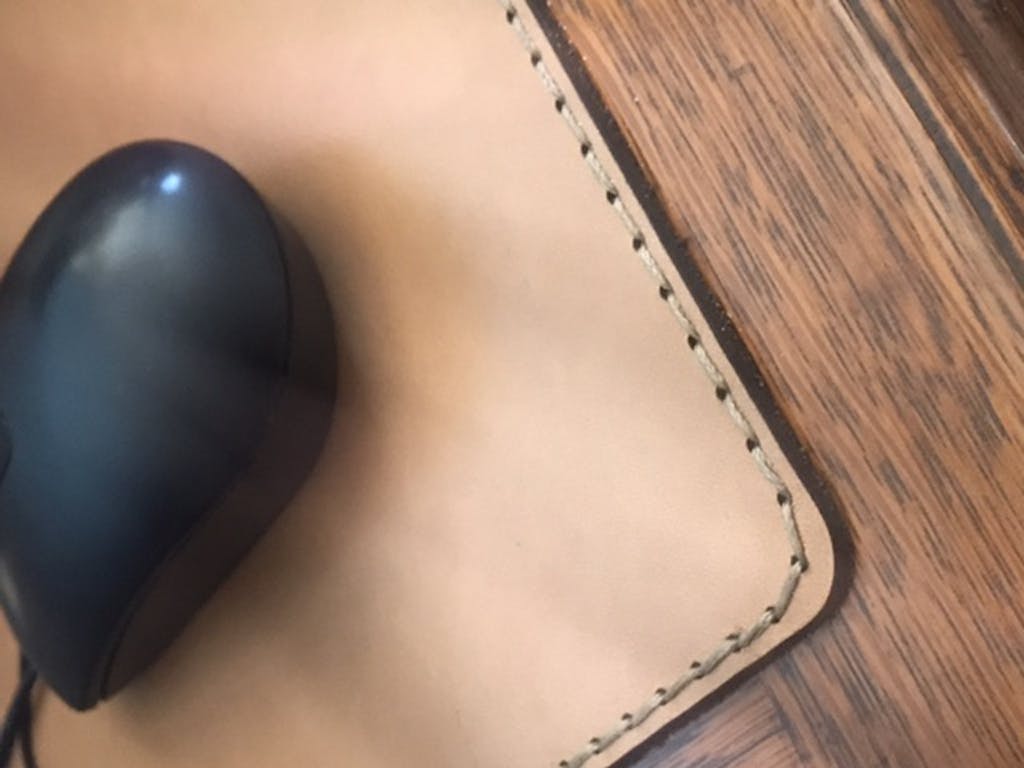 Leather Mouse Pad - Anti Slip Backing | Galen Leather