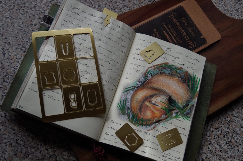 Fine Brass Paper Clip Set - 100% Handmade in Turkey - Galen Leather