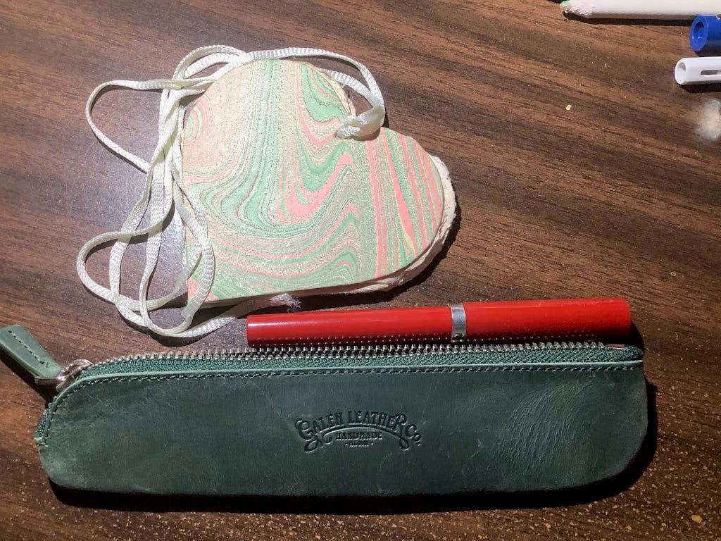 Leather Single Fountain Pen Case/Pen Pouch - Crazy Horse Brown - Galen ...