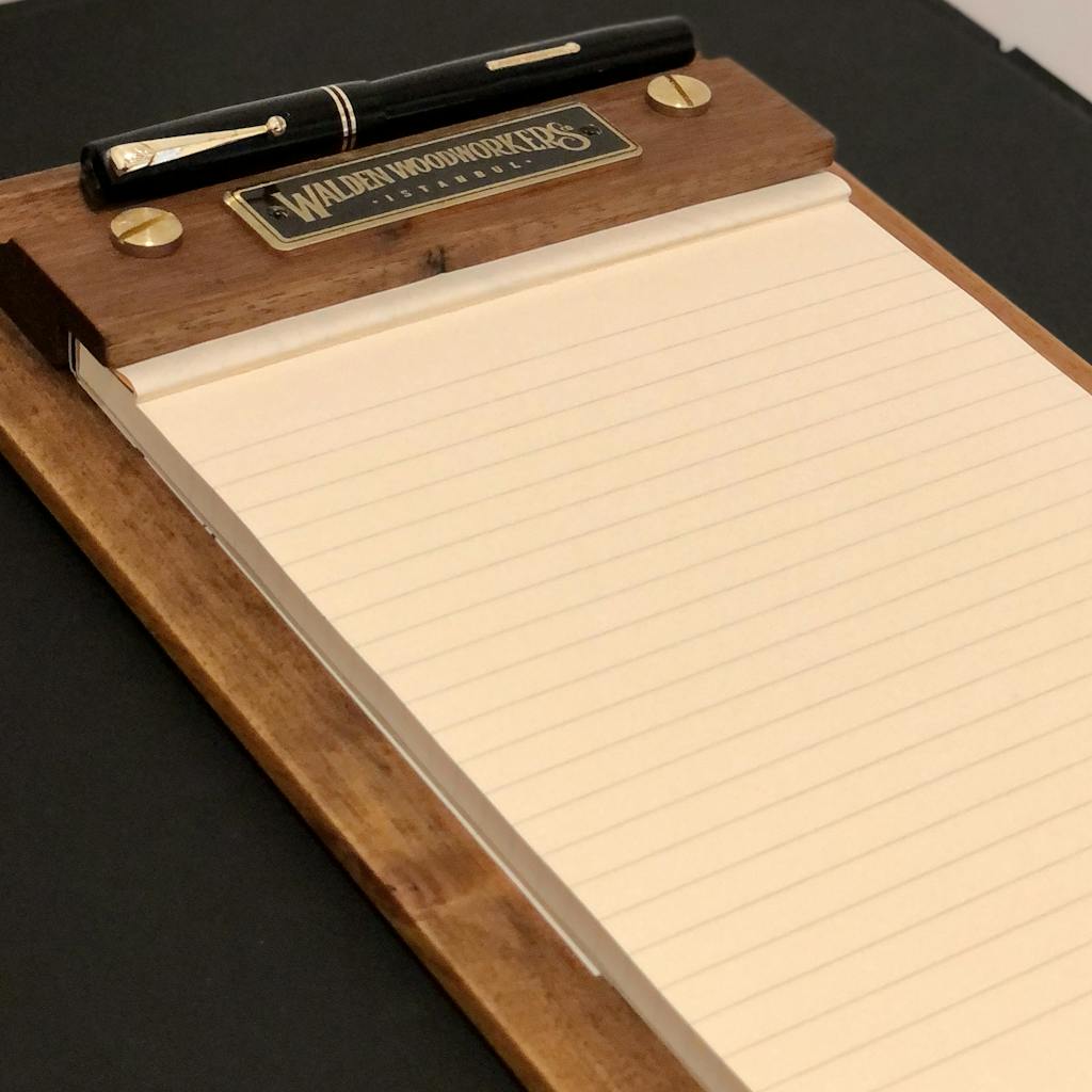 The Note Board - Wooden Rhodia Notepad Holder - Walnut | Galen Leather