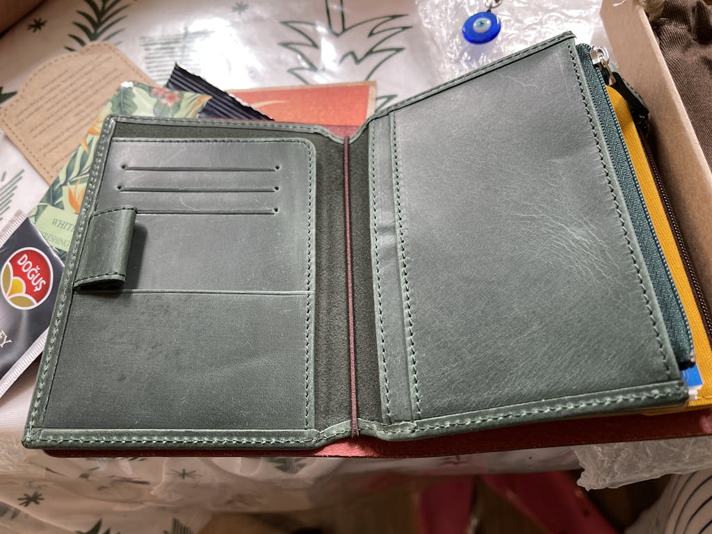 Handmade Leather Wallet Insert - Regular Size - Crazy Horse Brown ...