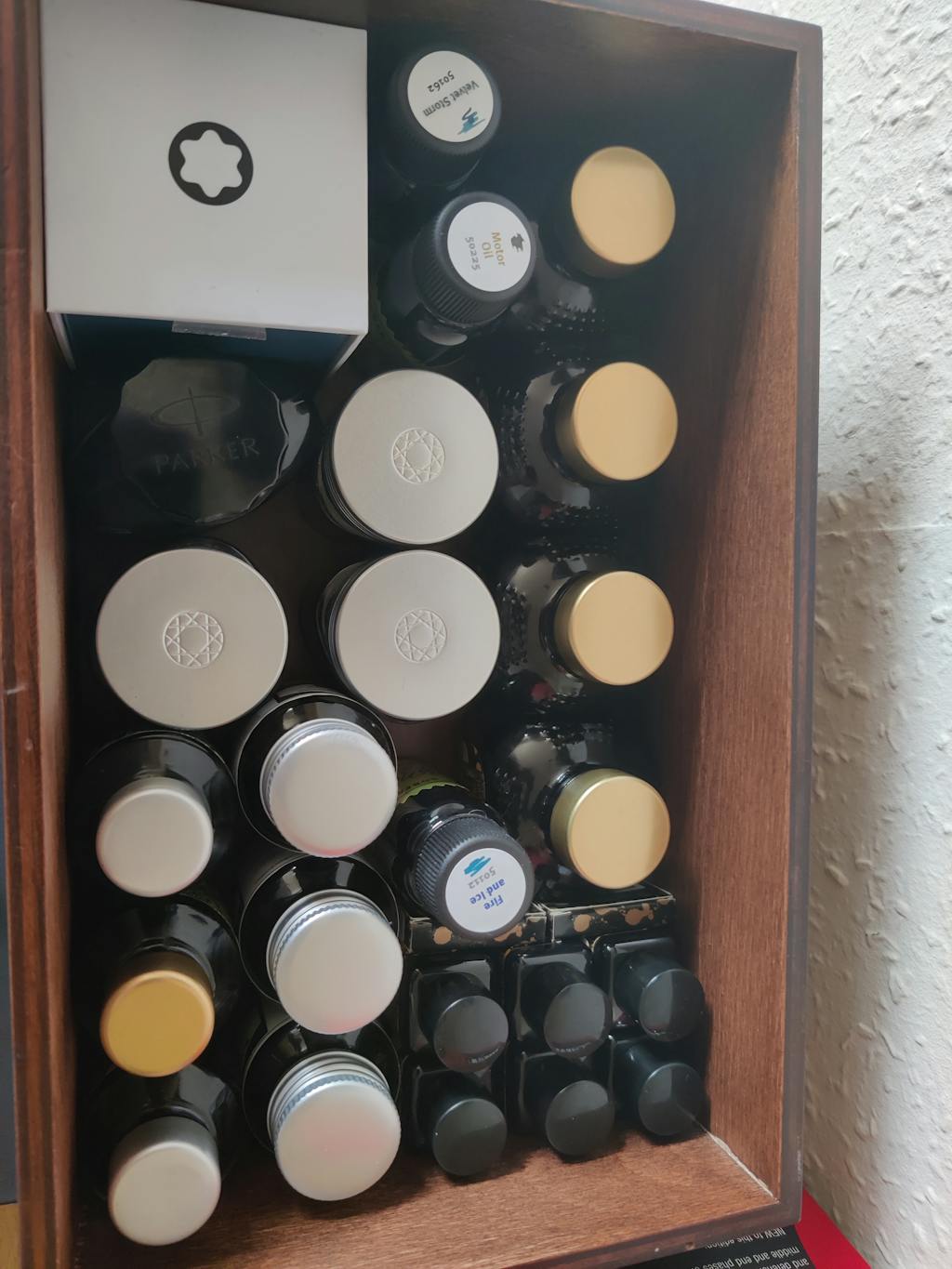 Stack & Store Wood Ink Storage Container Box | Galen Leather