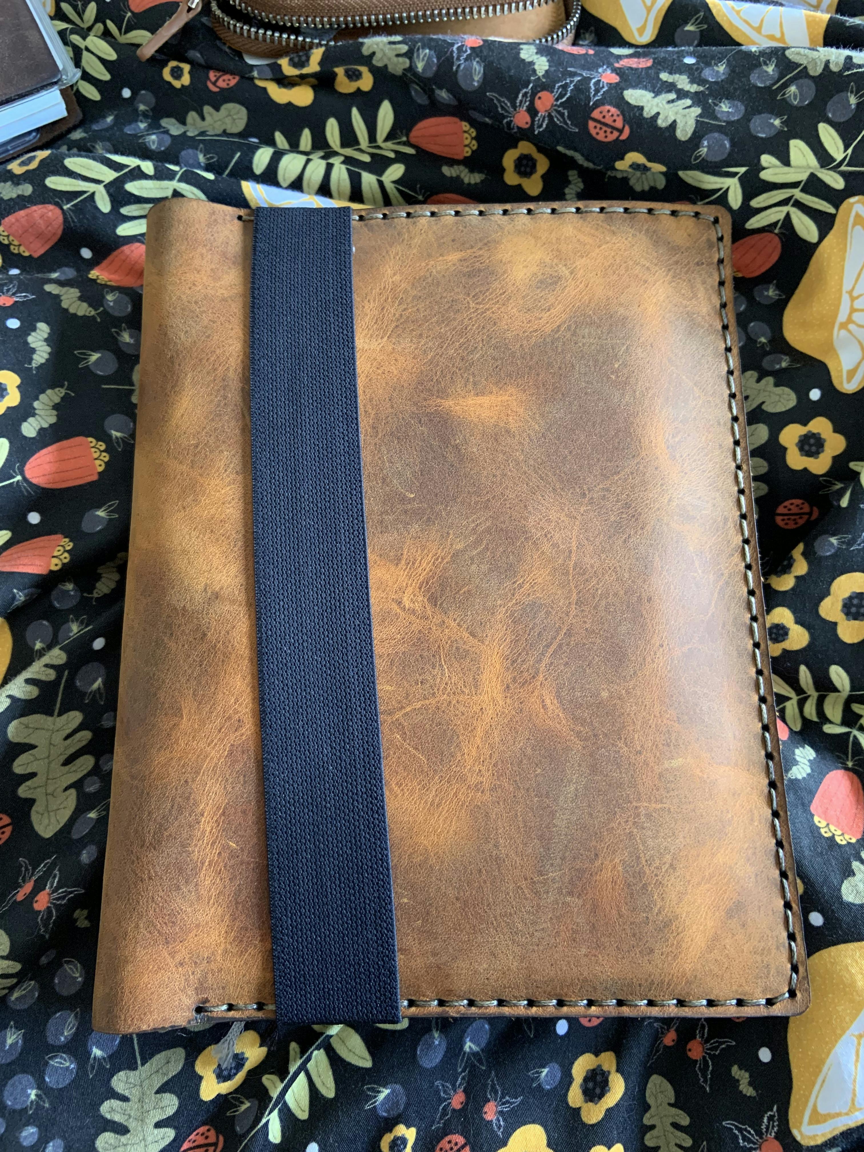 Leather Hobonichi Cousin A5 Planner Cover - Brown - Galen Leather