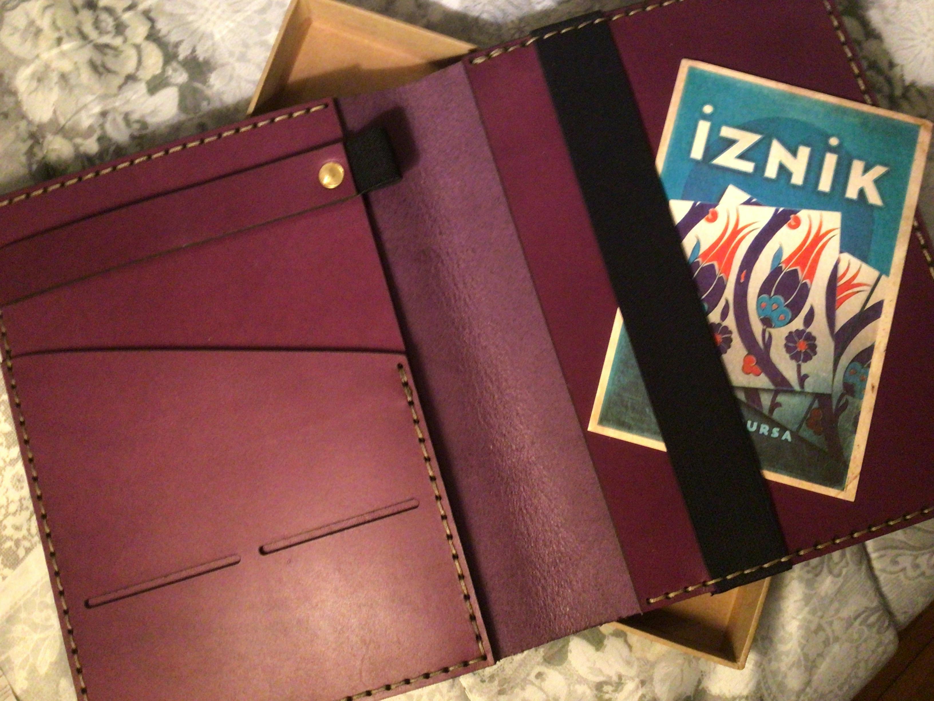 Leather Leuchtturm1917 A5 Notebook Cover - Blue - Galen Leather