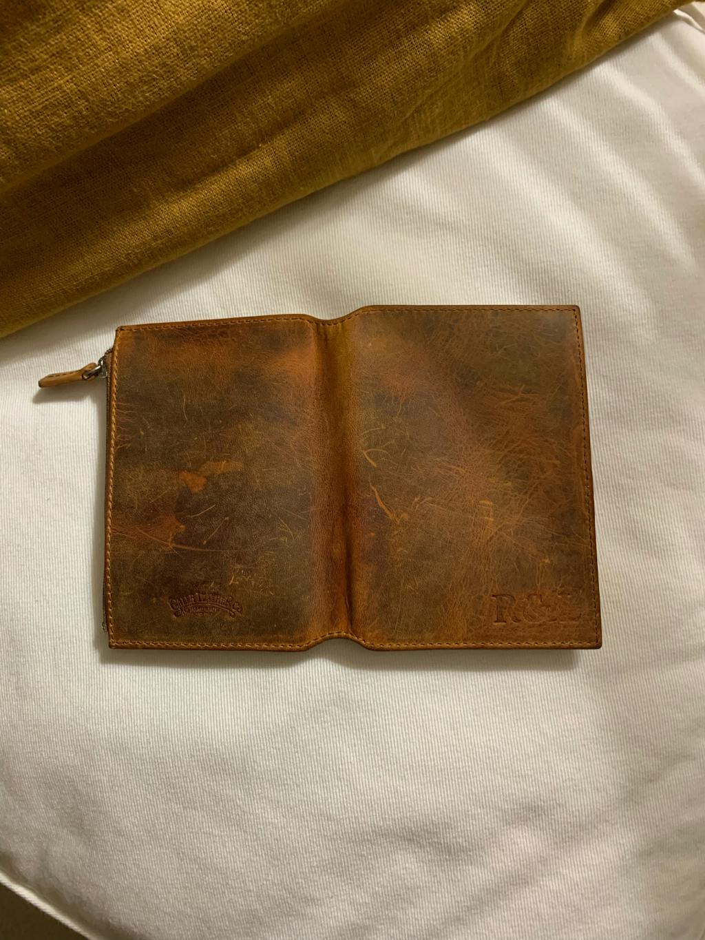 Handmade Leather Wallet Insert - Regular Size - Crazy Horse Brown ...