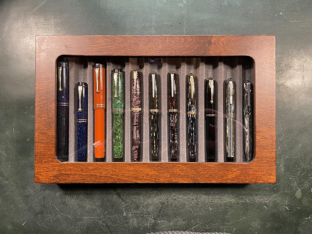 Stack & Store Wood Ink Storage Container Box | Galen Leather