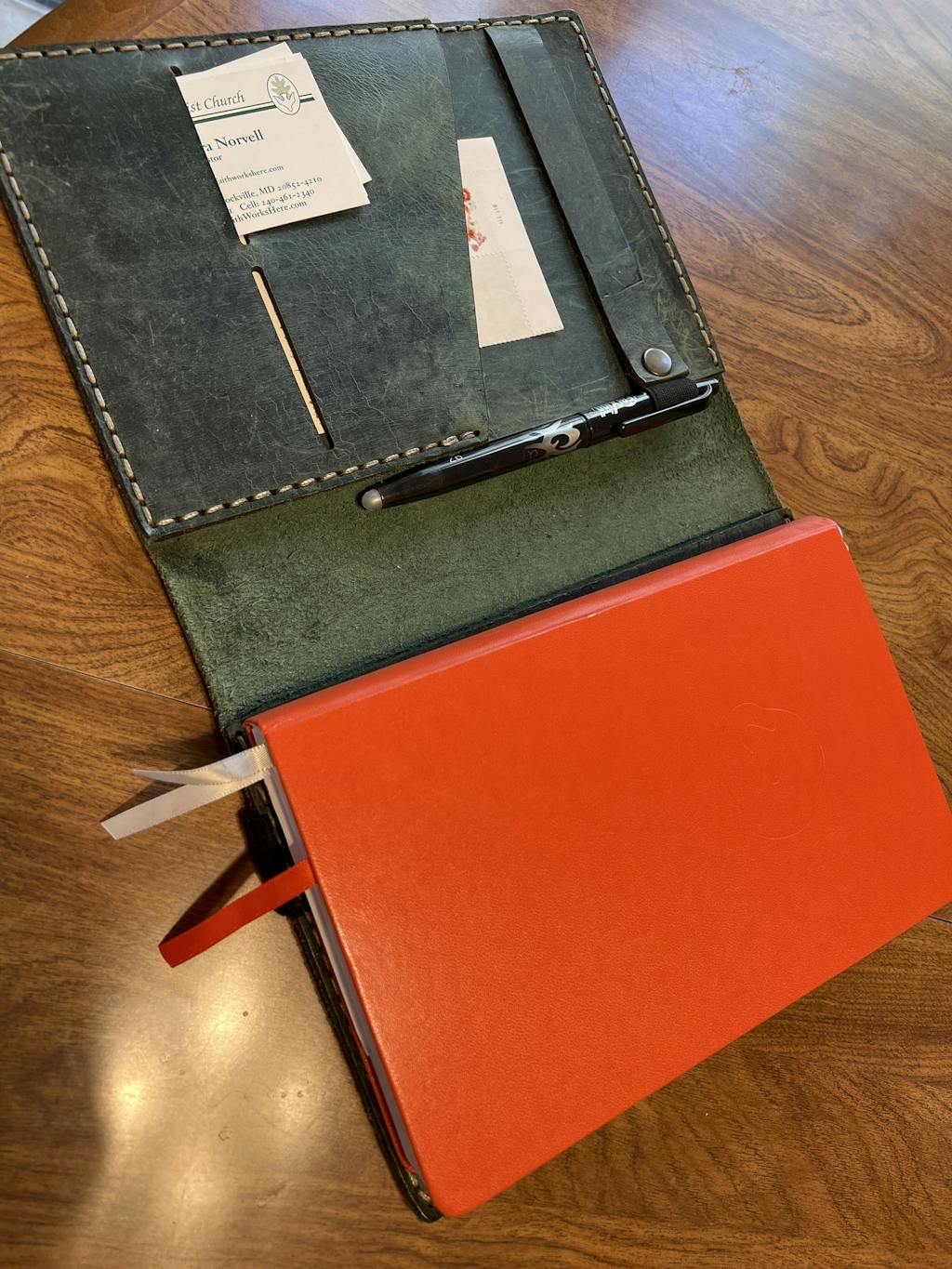 Leather Hobonichi Cousin A5 Planner Cover - Black - Galen Leather