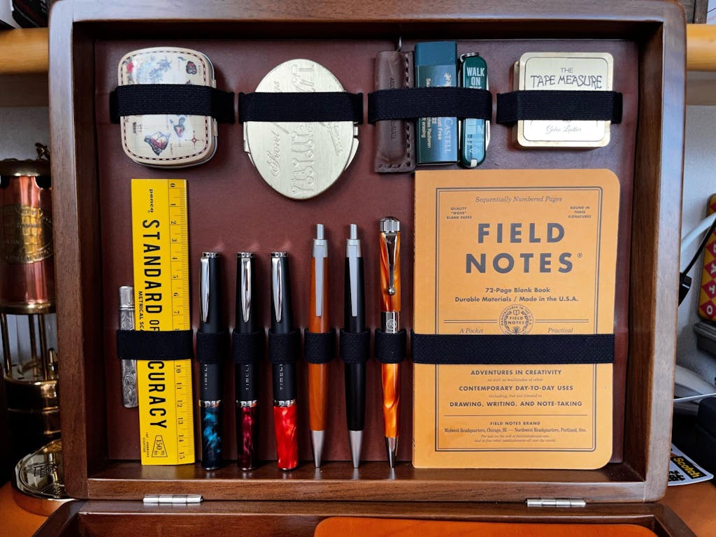 The Writing Box - Portable Wooden Writing Desk - Galen Leather