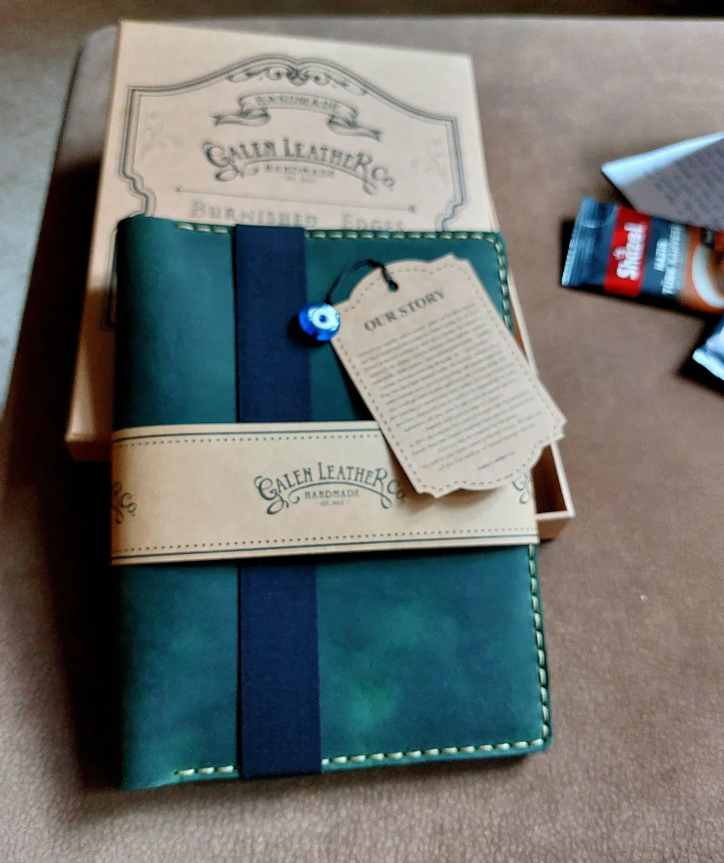 Leather Leuchtturm1917 A5 Notebook Cover Natural Galen Leather