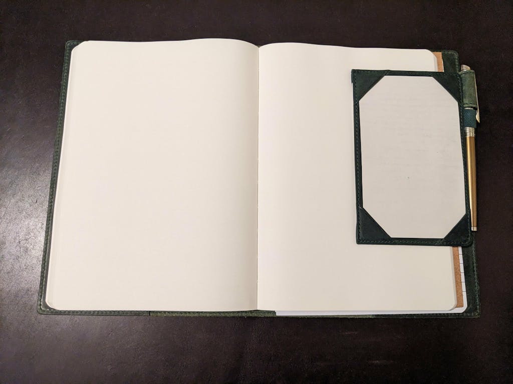 Leather Jotter Pad - Crazy Horse Brown | Galen Leather