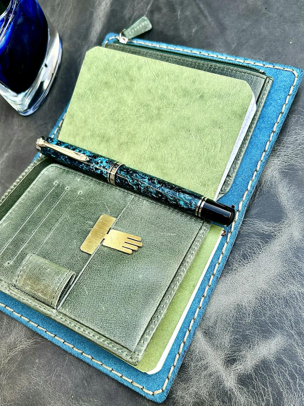 Handmade Leather Wallet Insert - Regular Size - Crazy Horse Brown ...