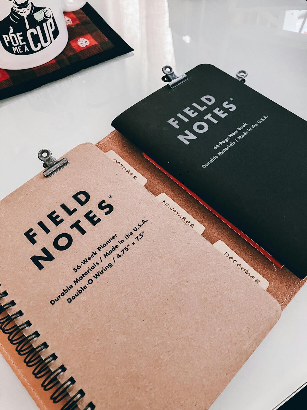 Undyed Leather Slim B6 Notebook / Planner Cover - Galen Leather