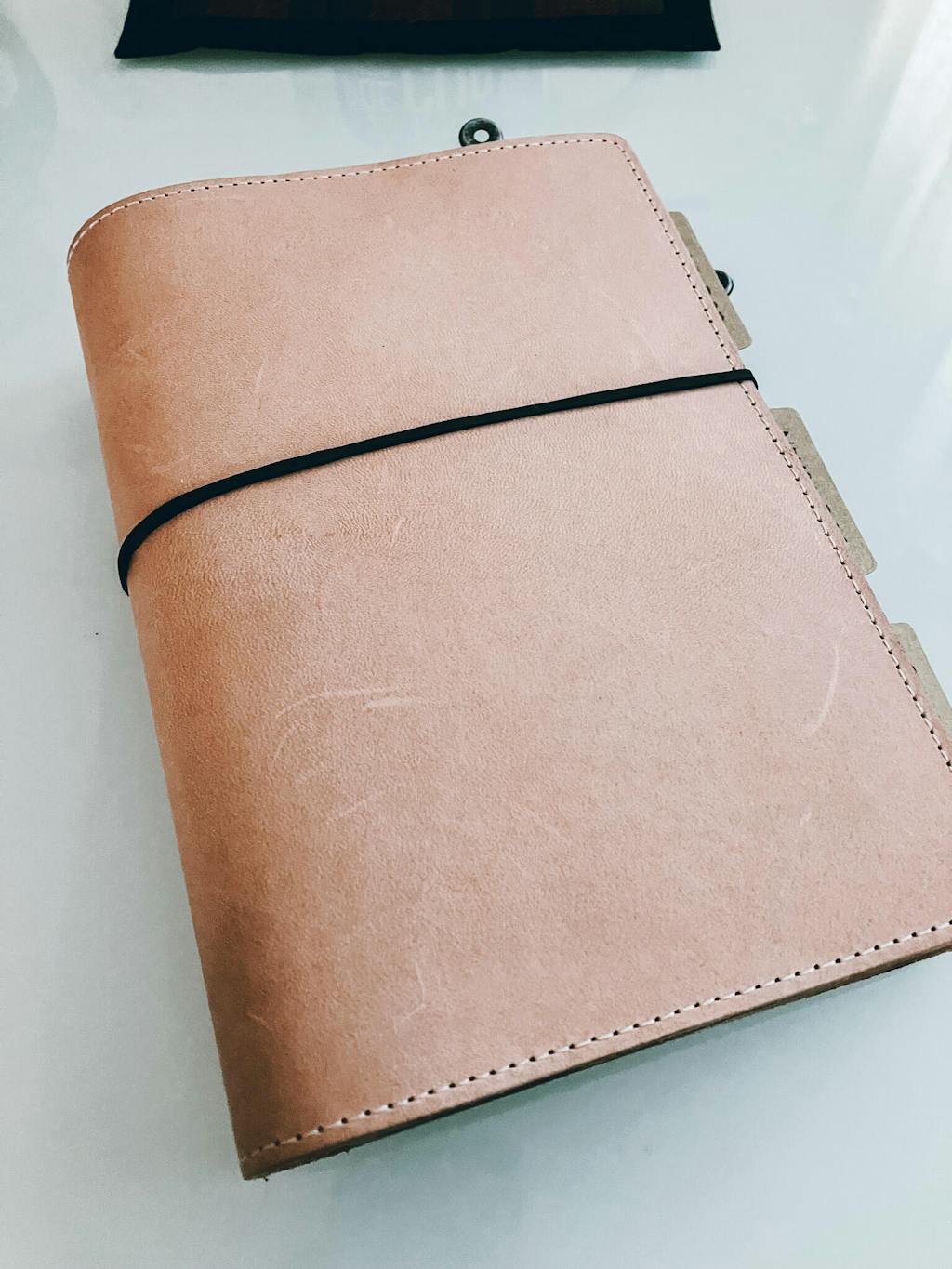 Undyed Leather Slim B6 Notebook / Planner Cover - Galen Leather