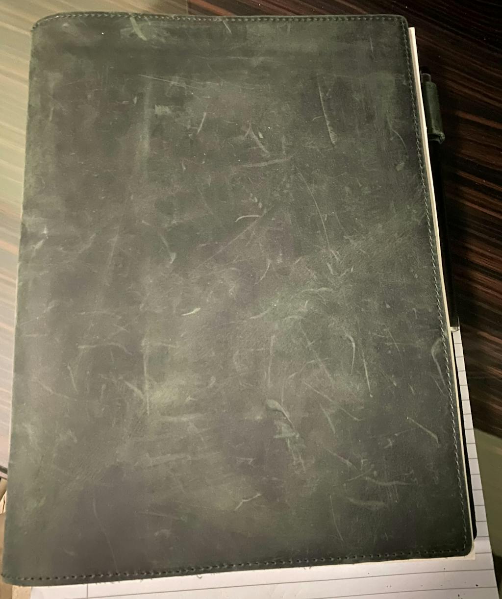 Leather Slim B5 Notebook / Planner Cover - Crazy Brown | Galen Leather