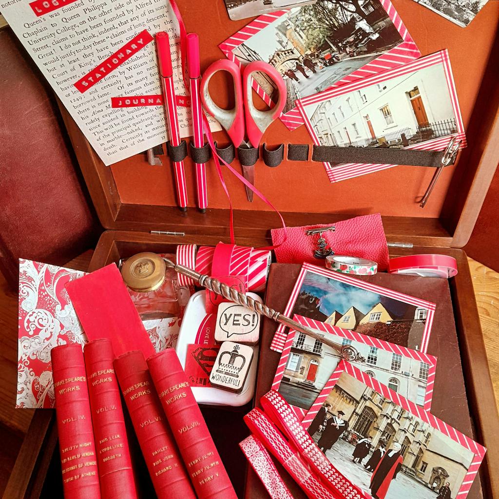 The Writing Box - Portable Wooden Writing Desk - Galen Leather