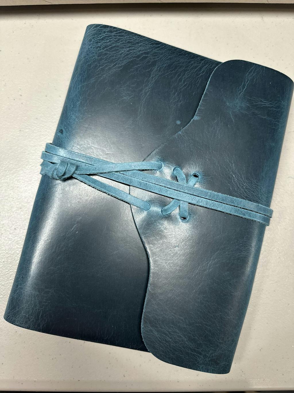 Forest Green Refillable Leather Wrapped Journal / Planner Cover (A5 ...