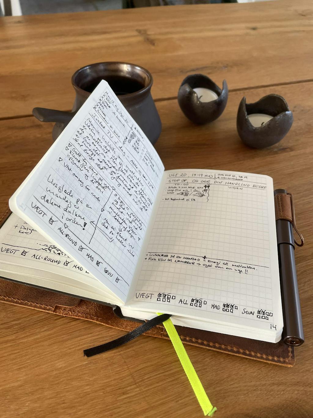 Crazy Brown Leather Slim A6 Notebook / Planner Cover - Galen Leather