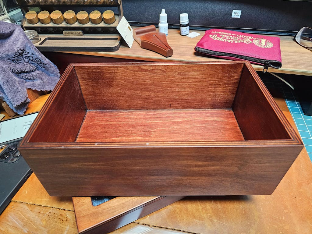 Stack & Store Wood Ink Storage Container Box | Galen Leather