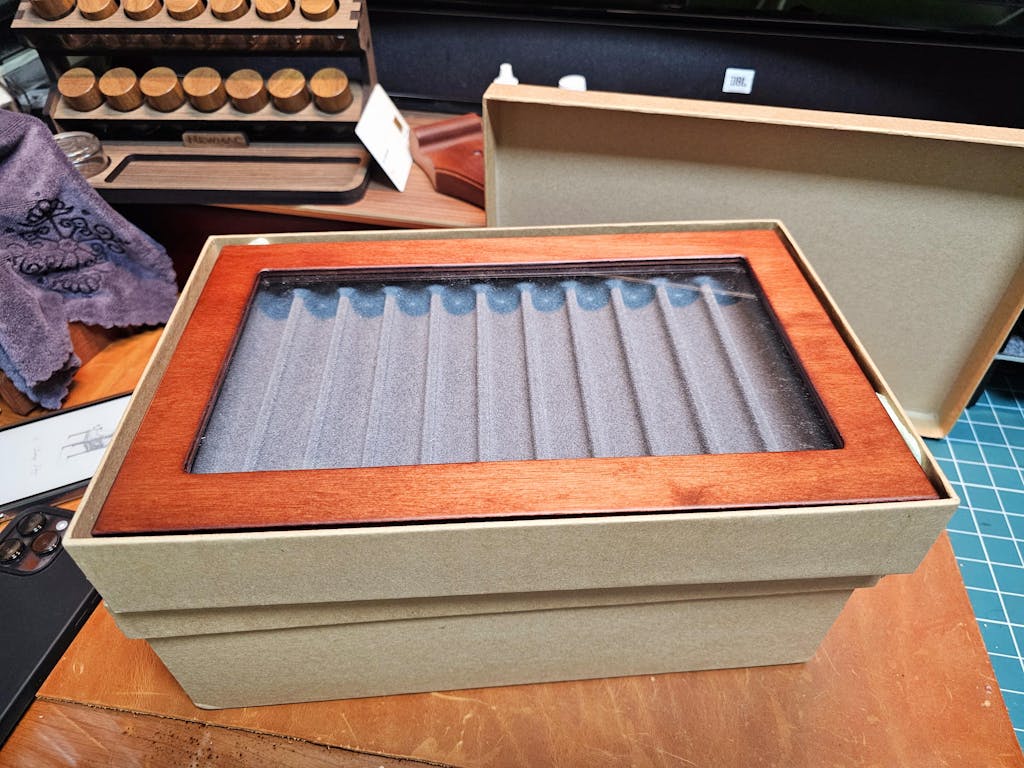 Stack & Store Wood Ink Storage Container Box | Galen Leather