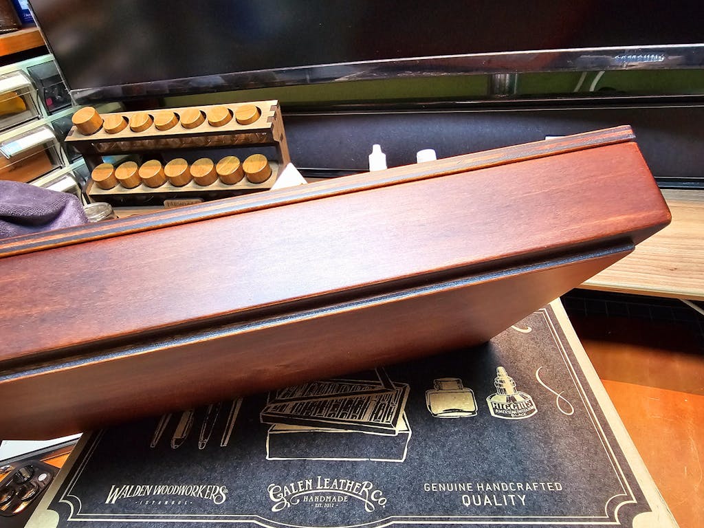 Stack & Store Wood Ink Storage Container Box | Galen Leather