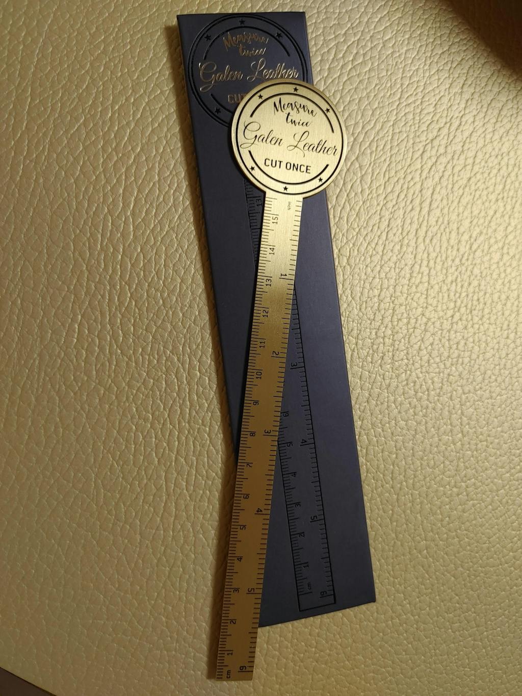 Brass Ruler & Letter Opener | Galen Leather