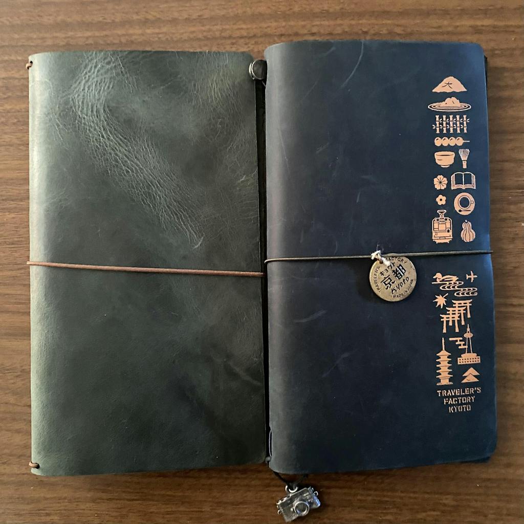 SECONDS Leather Traveler's Notebook Cover - Crazy Horse Forest Green ...