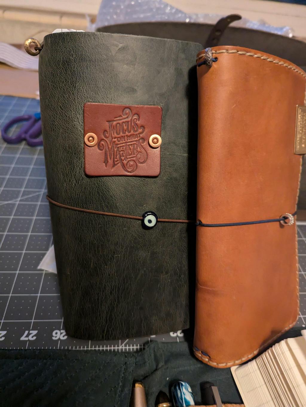 Handmade Leather Tags for Traveler's Notebook | Galen Leather